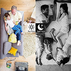 Camera Detector WiFi HD 1080P Hidden Camera Smoke Detector Surveillance Camera for Keeping Eyes on Home Warehouse Bedroom Security Dome Cameras for Baby Pet…