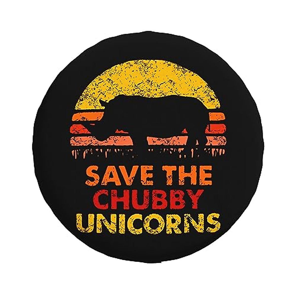 Save The Chubby,Funny Tire Cover Universal Fit Spare Tire Protector for Truck SUV Trailer Camper Rv