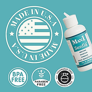 Man1 Senfla: Restore Penile Sensation. Formulated for Men Who Have Experienced Diminished Sensitivity. Enhance and Maintain Penis Feeling and Bring Back The Spark in Your Life