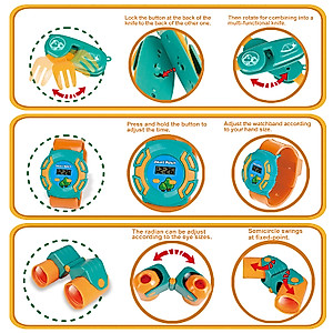 FUN LITTLE TOYS Pop Up Tent with Kids Camping Gear Set, Kids Play Tent Outdoor Toys Camping Tools Set for Kids