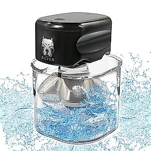 Transparent Glass Skull Shaver Rinse Stand - Compatible with Pitbull Skull Shaver and Electric Pitbull,Palm, Butterfly Kiss, Butterfly Pro and Bald Eagle Shavers for Men and Women.