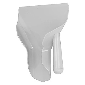 French Fry Bagger Scoop, Popcorn Scoop, Commercial Desserts Scooper for Popcorn, Chips, Candy, Hotels, Buffets, Quick Fill Tool for Bags & Boxes, Right Handle