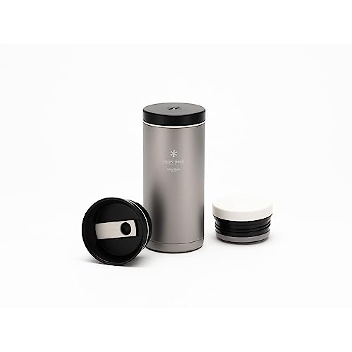 Snow Peak Titanium Kanpai Bottle - Double-Wall Insulated Thermos Water Bottle - Perfect Addition to Camping, Hiking, or Backpacking Gear - Bottle Keeps Drinks Hot or Cold - 350 ml