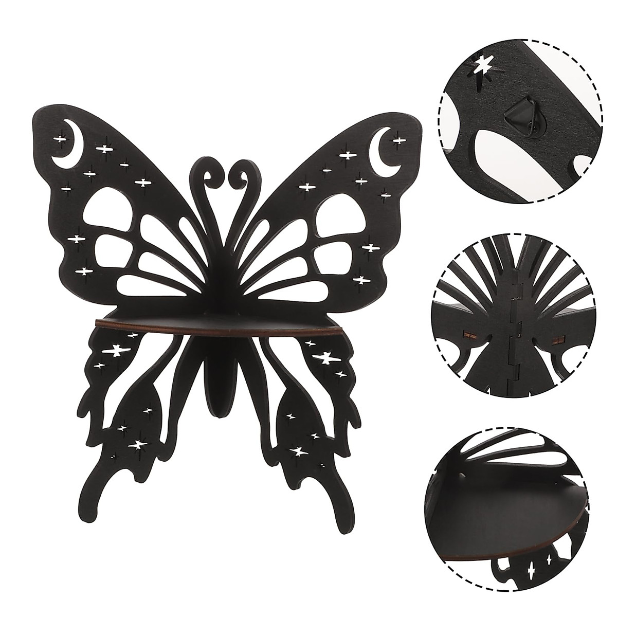 Stylish BIUDECO Butterfly Corner Shelf - Transform Your Space