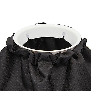 Okuna Outpost Mesh Pontoon Boat Trash Bag with Hangers for Fishing (Black, 9.8 x 27.5 in)