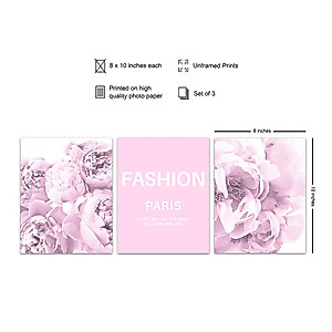 Fashion Wall Art & Decor - Glam Luxury Fashion design Poster - Haute couture - Inspiration Motivation Positive Quotes Wall Decor - Shabby chic Wall Art - Gift for Woman, Girl, Teens, Fashionista