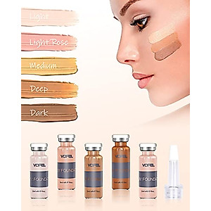 VOFEL BB Glow Starter Kit BB Glow Pigment for Skin Treatment Kit 5 Shades 10 Vials 5ML
