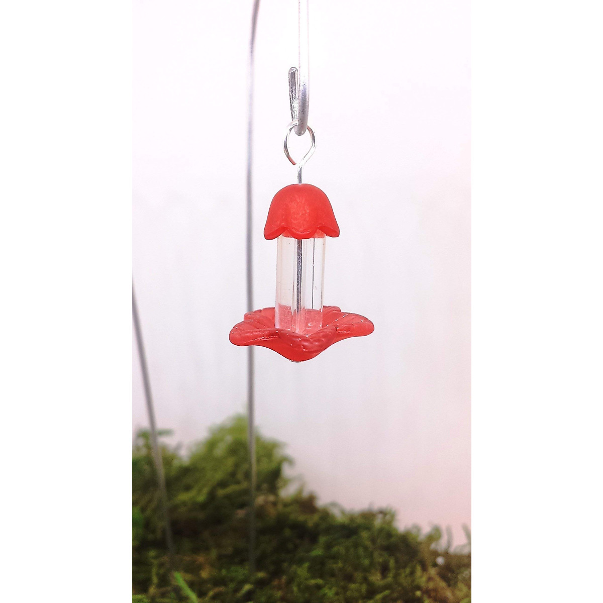Fairy Garden Accessories. Set of 2 Miniature Bird Feeders.