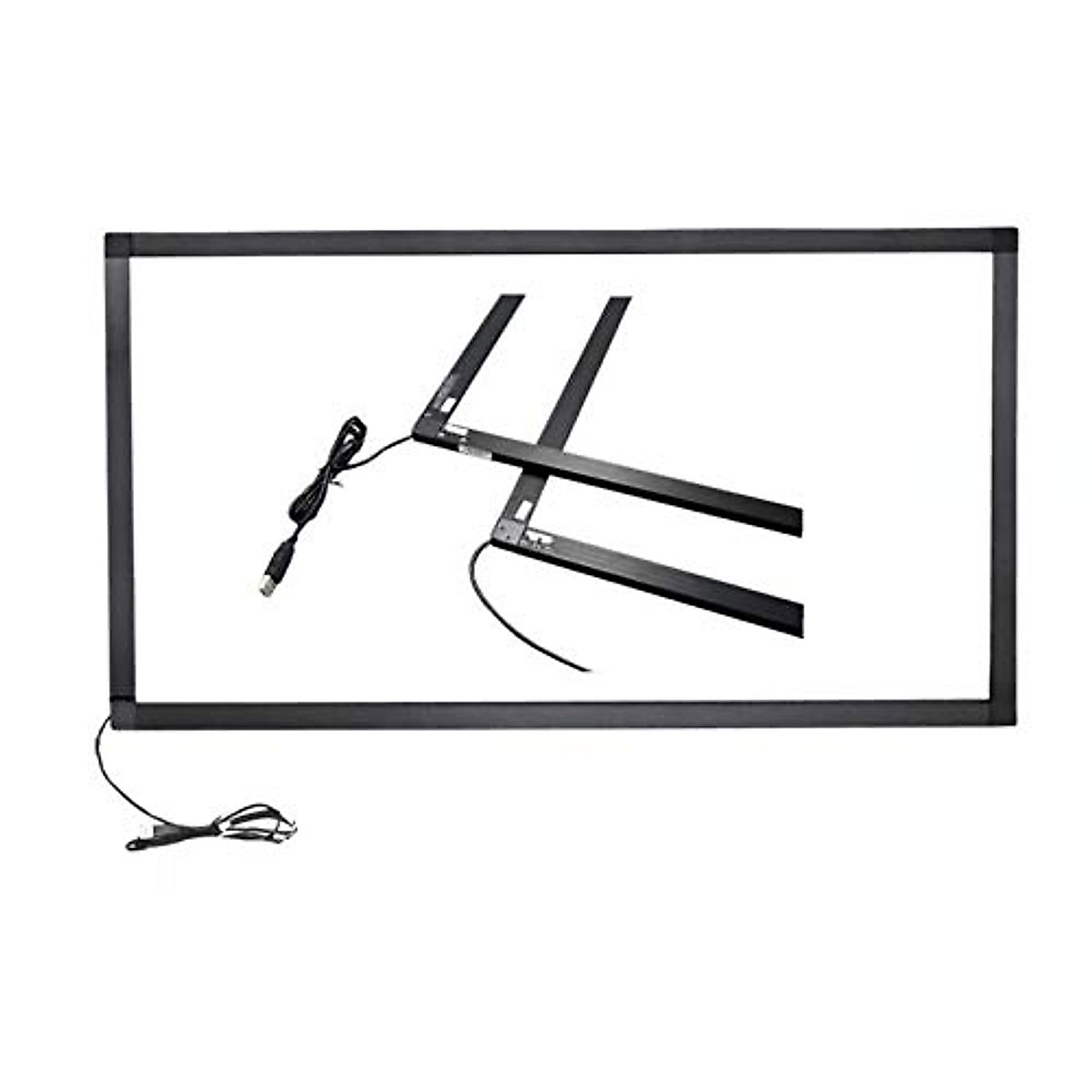 18.5 Inches 16:9 Ratio 10 Touch Points IR Touch Frame Panel,Touch Screen Overaly Kit with Glass Plug&Play