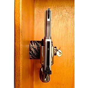BedSide GunLock Gun Safe Storage Trigger Lock for Guns Pistol Rifles Handguns & Shotguns - Quick Access Mount Accessories for Home Security or Display - Secure Alternative to Safes, Vault and Case