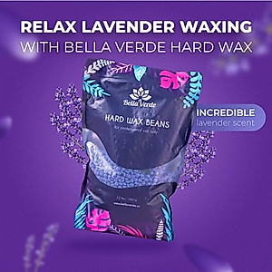Bella Verde Wax Beans 2.2lb - Hard Wax Beads for Hair Removal - Brazilian Eyebrow Home Body Wax for Men Women - Hot Wax for Brazilian Body Legs Eyebrows Face Lips Armpits