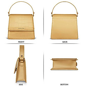 Cute Trendy Purse for women Small Crossbody Bags with Top Handle Mini PU Leather Handbag with Zipper