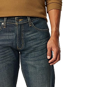 Levi Strauss Signature Gold Men's Regular Straight Fit Jeans, Bigfoot, 36W x 34L