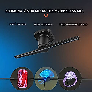 DNIER 3D Hologram Fan, Hologram Fan 16.53" Holographic Fan Display WiFi Real-Time Projection, Multiple Splicing