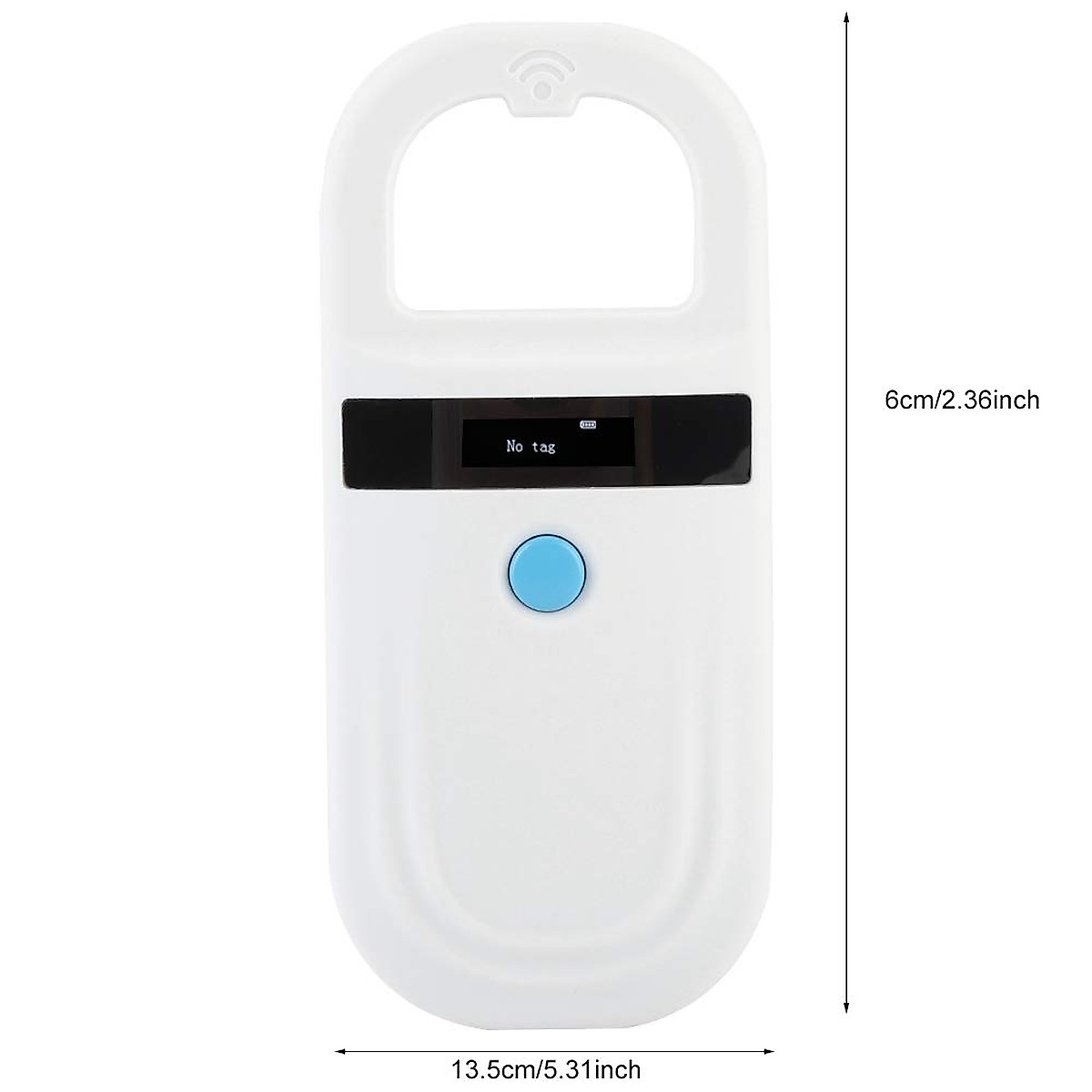 Luroze Pet Microchip Scanner, USB Rechargeable FDX B EMID Microchip Reader Scanner High Brightness