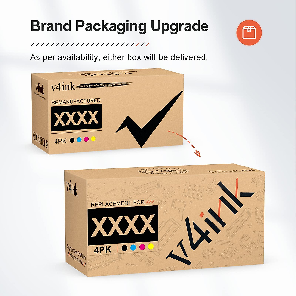 v4ink Compatible 49A 53A Toner Cartridge Replacement for HP Q5949A Q7553A for use with HP 1320 1320n P2015dn P2015 P2015n 3390 3392 1160 P2014 M2727nf MFP Printer (Black,2 Packs)