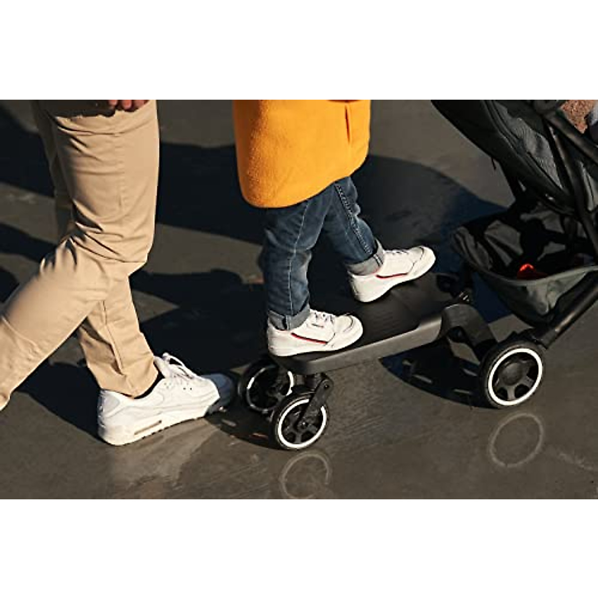 Joolz AER - Footboard - Accessory for Stroller - Stroll with Two Children - Easy to Store - Spacious & Stable - Foldable & Practical - Smart Design - Black