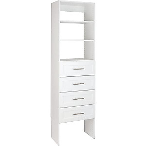 Modular Closets Vista Collection Legs for Tower Units (add on) (White, 25.5" Wide)
