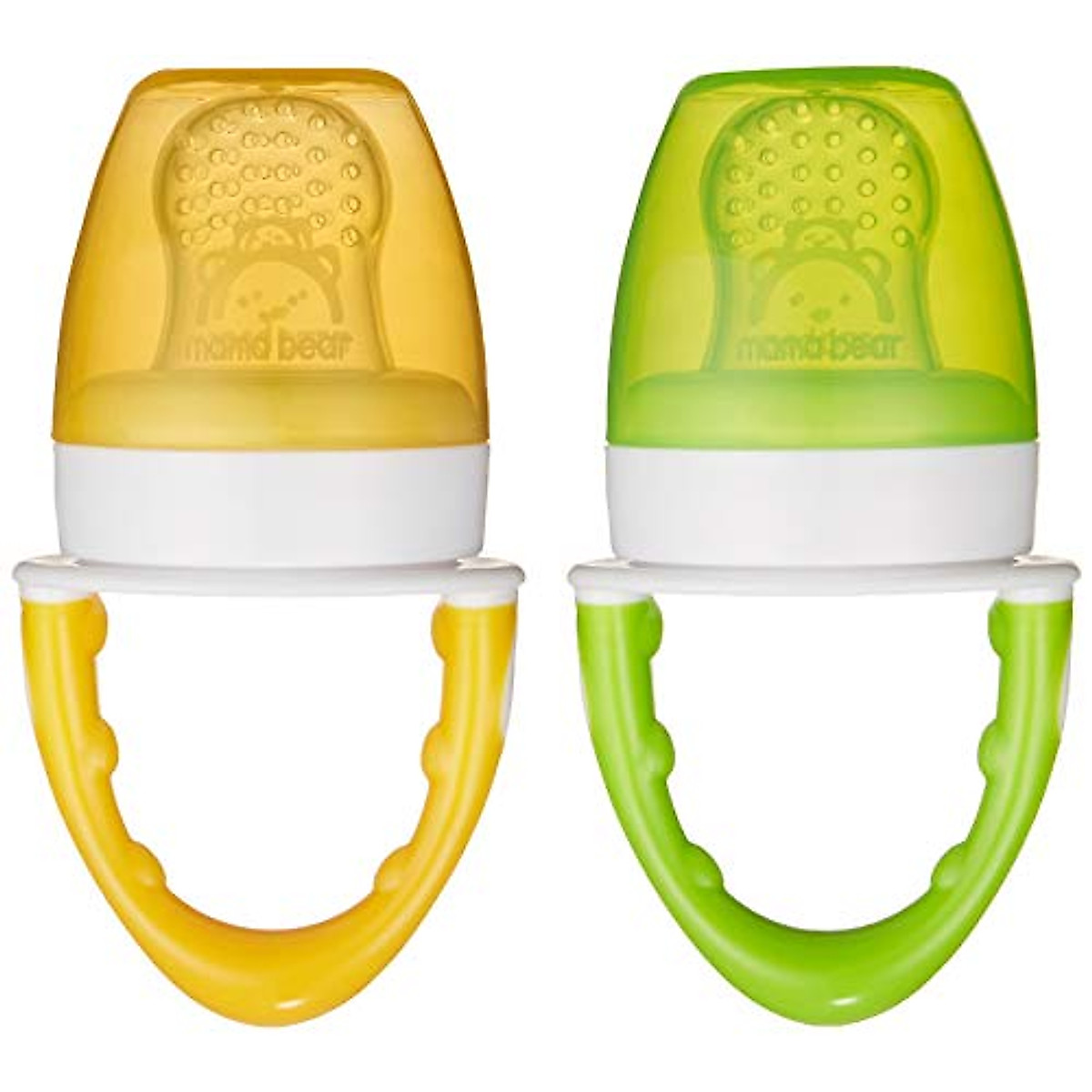 Amazon Brand - Mama Bear Silicone Feeder (Pack of 2)
