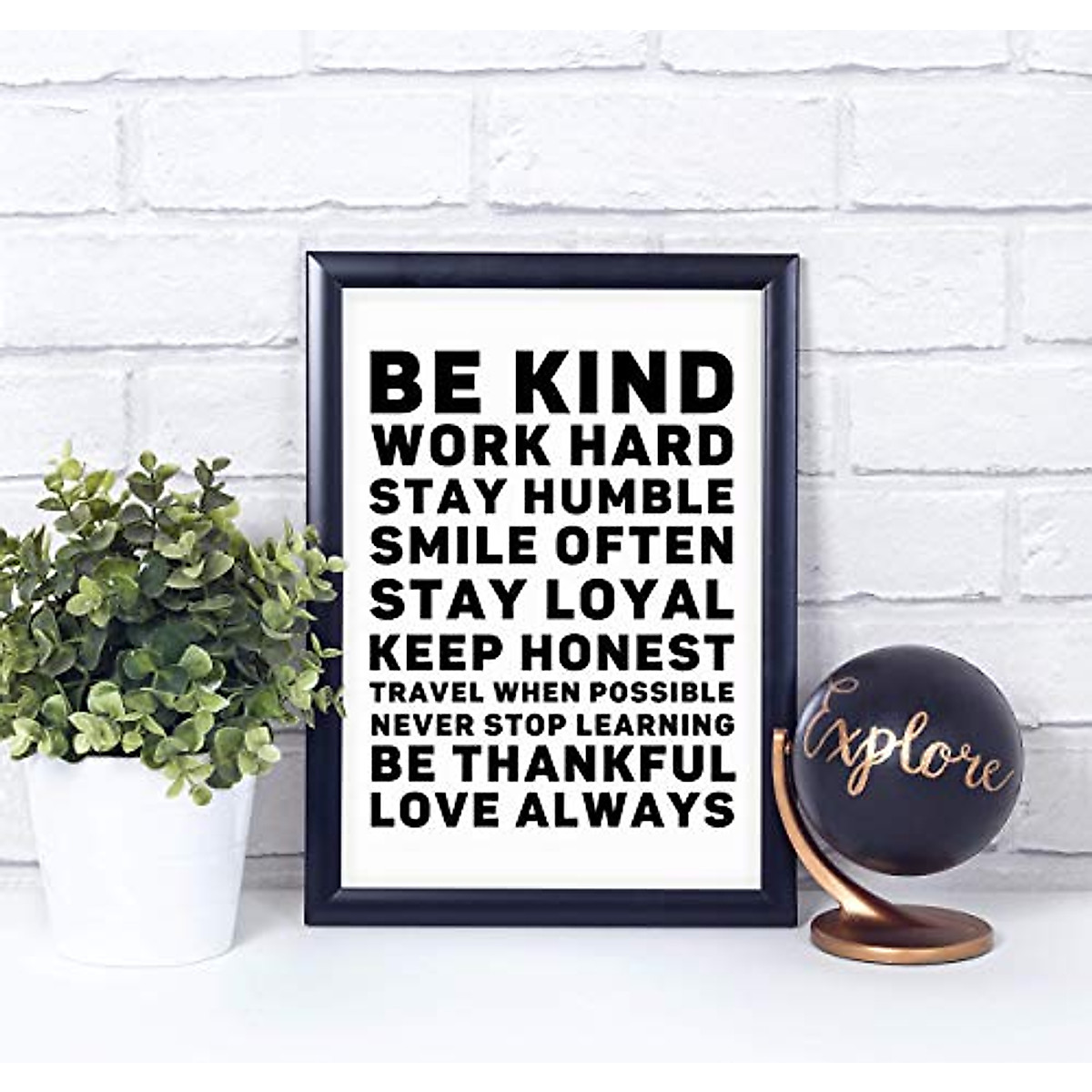 Motivational Wall Art - 11x14" UNFRAMED Print - Inspirational Quotes Wall Decor - Black And White Typography Wall Art