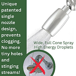 High Sierra Showerheads® - Fixed RV Shower Head with On Off Switch (Plumbing Code Compliant) - Solid Metal Construction - 1.5 GPM - Chrome