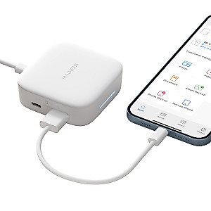 Hagibis Phone Backup Device Cube Auto Backup Photo Storage Photo Stick Picture Video Memory USB Backup Stick for iPhone 15 14 13 12 11 XS Pro Max Mini SE, iPad Pro/Mini, Samsung, Android and Tablet