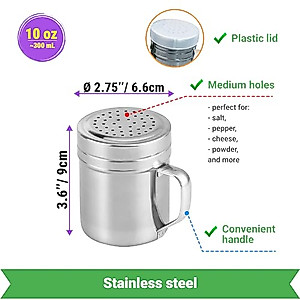 CUSINIUM Aluminium Popcorn Scoop - Popcorn Salt Shaker - [75 pcs] 1oz Popcorn Bags Bundle