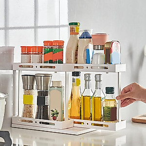 Alipis Kitchen Spice Rack Spice Jar Holder Bathroom Toiletry Organizers Tabletop Seasoning Rack Cosmetic Holder Kitchen Rack Dressing Table Organizer Desktop Spice Rack