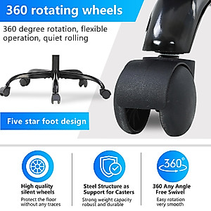 PayLessHere Gaming Chair Office Chair Support Adjustable Ergonomic Pu Leather Racing Lumbar Massage Chair Headrest Armrest Task 360° Swivel Ergonomic Computer Chair for Women Men Adults, Black