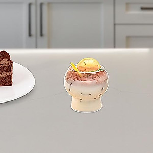 OSALADI Shampoo Hose Glass Dessert Bowl Ice Cream Cups Sundae Bowls Cute Globe Dessert Cups for Parfait Fruit Salad Snack Cocktail Party Trifle Bowl