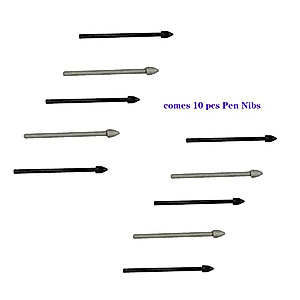 (10pcs Pack) Tab s8 s Pen Tips Replacement Stylus Nibs Parts for Samsung Galaxy Tab s8,Tab s8 Plus,S8 Ultra,Tab s7 FE (Black/Gray)