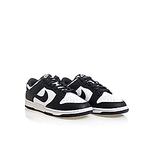 Nike Dunk Low Retro Mens Basketball Shoes, White Black White, 10 US