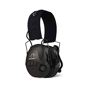 Walker's Bluetooth Passive Protection Muff CVC Noise Cancellation Clear Digital Sound Hunting Earmuffs in Black