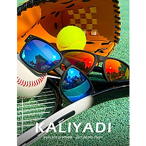 KALIYADI Polarized Sunglasses for Men Women, Mens Sunglasses Polarized UV Protection, Vintage Sun Glasses for Fishing Running Driving (3 pack)