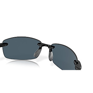 Costa Del Mar Unisex Sunglasses Shiny Black Frame, Gray Lenses, 60MM