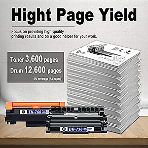 3-Pack (2Toner+1Drum) TN760 DR730 Compatible TN-760 Toner Cartridge and DR-730 Drum Unit Replacement for Brother DCP-L2550DW MFC-L2710DW L2750DWXL HL-L2350DW L2390DW L2395DW Printer Sold by Feromyink