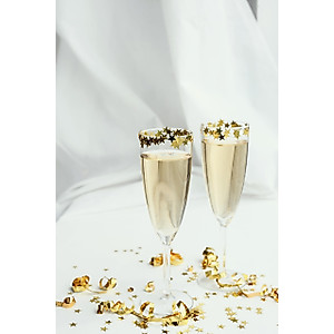 Elsjoy 12 Pack Plastic Champagne Flute, 6 oz Unbreakable Champagne Glasses Stemmed Champagne Coupes, Reusable Shaterproof Champagne Toasting Cups for Event, Wedding, Party