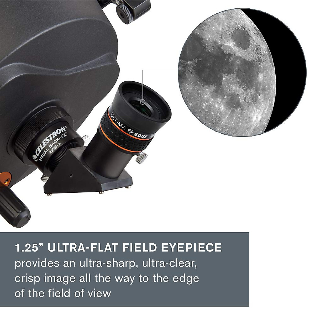 Celestron Ultima Edge - 10mm Flat Field Eyepiece - 1.25" & 93428 X-Cel LX 1.25-Inch 3X Barlow Lens (Black)