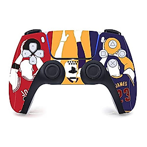 PEYANZ Skin Compatible with P.S.5 Console(Disk Edition) and Controllers Vinyl Sticker, Durable, Scratch Resistant, Bubble-Free