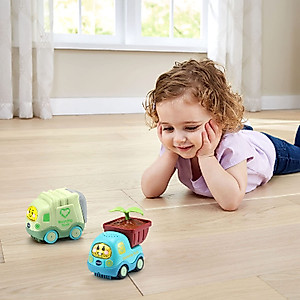 VTech Go! Go! Smart Wheels Earth Buddies Vehicle 2-Pack with Gardening Truck and Recycling Truck
