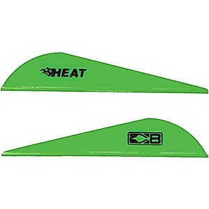 Bohning 2.5" Heat Vanes Neon Green 2.5" Heat Vane, 100pk