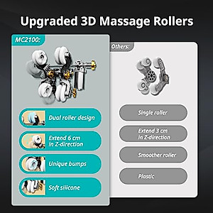 MYNTA 2024 Upgraded 3D Massage Chair, Full Body Massage Chair Recliner with Zero Gravity, Body Scan, Thai Stretch, Heat, Airbags, Bluetooth Speaker, Fully Assembled, MC2100 (Black)