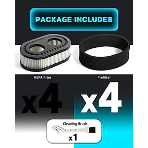593260 Air Filter for Briggs & Stratton 798452 798339 5432 5432k, 550ex 675exi 725exi Series Engines Model and More