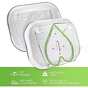 Lazy Susan Turntable Organizer for Refrigerator - 15.7'' Clear Square Fridge Organizer Storage 360°Rotate Lazy Susan Spice Storage for Kitchen, Table, Pantry, Cabinet, Countertop