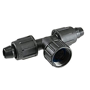 Drip Depot 1/2" Perma-Loc Tubing x 3/4" FHTS Swivel Tee Adapter Fitting- 5 Pack