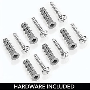 mDesign Floating Wall Mounted Shelves, Decorative Acrylic Geometric Square/Rectangle Display for Photos, Plants, Decor - Shadow Box for Bedroom, Office, Bathroom, Lexa Collection, Set of 3, Clear