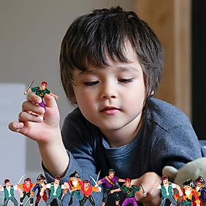 ArtCreativity Pirate Action Figures- Pack of 12- Legendary Plastic Figures in Assorted Poses - Fun Pirate Party Favor and Prize - Excellent Birthday Gift Idea for Boys and Girls Kids Ages 5+