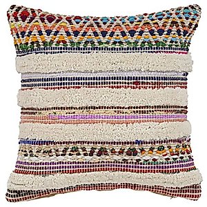 LR Home Callie Throw Pillow, 18" x 18", Multi/Natural