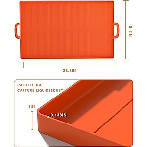 Silicone Griddle Mat for Blackstone 28 Inch Griddle Top,Heavy Duty Food Grade Silicone Cover for Blackstone,Griddle Accessories for Blackstone(28 Inch Includes Magnets)