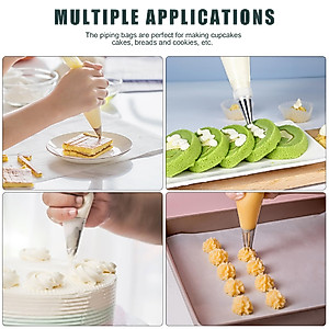 Piping Bags and Tips Set, Cakes Decorating Supplies Kit with 100pcs 12 Inch Pastry Bags, 16 Piping Tips, 3 Cake Scraper, 2 Couplers, 2 Bag Ties, Simple and Convenient Baking Supplies Set